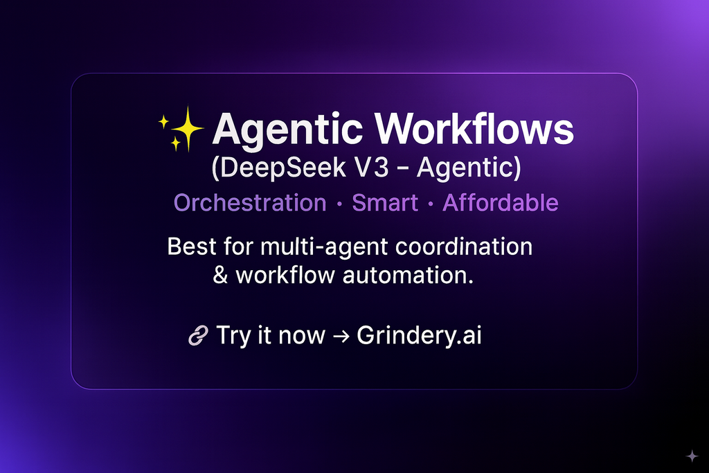 Introducing Agentic Workflows (DeepSeek V3 – Agentic)