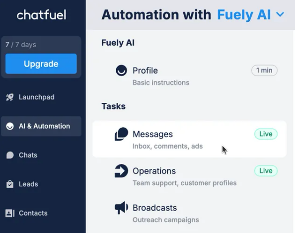 Instagram tasks