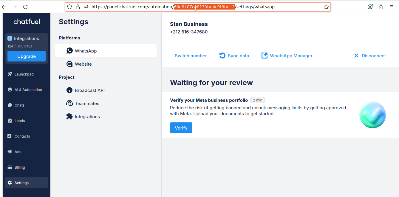 Crear contactos en Chatfuel vía API