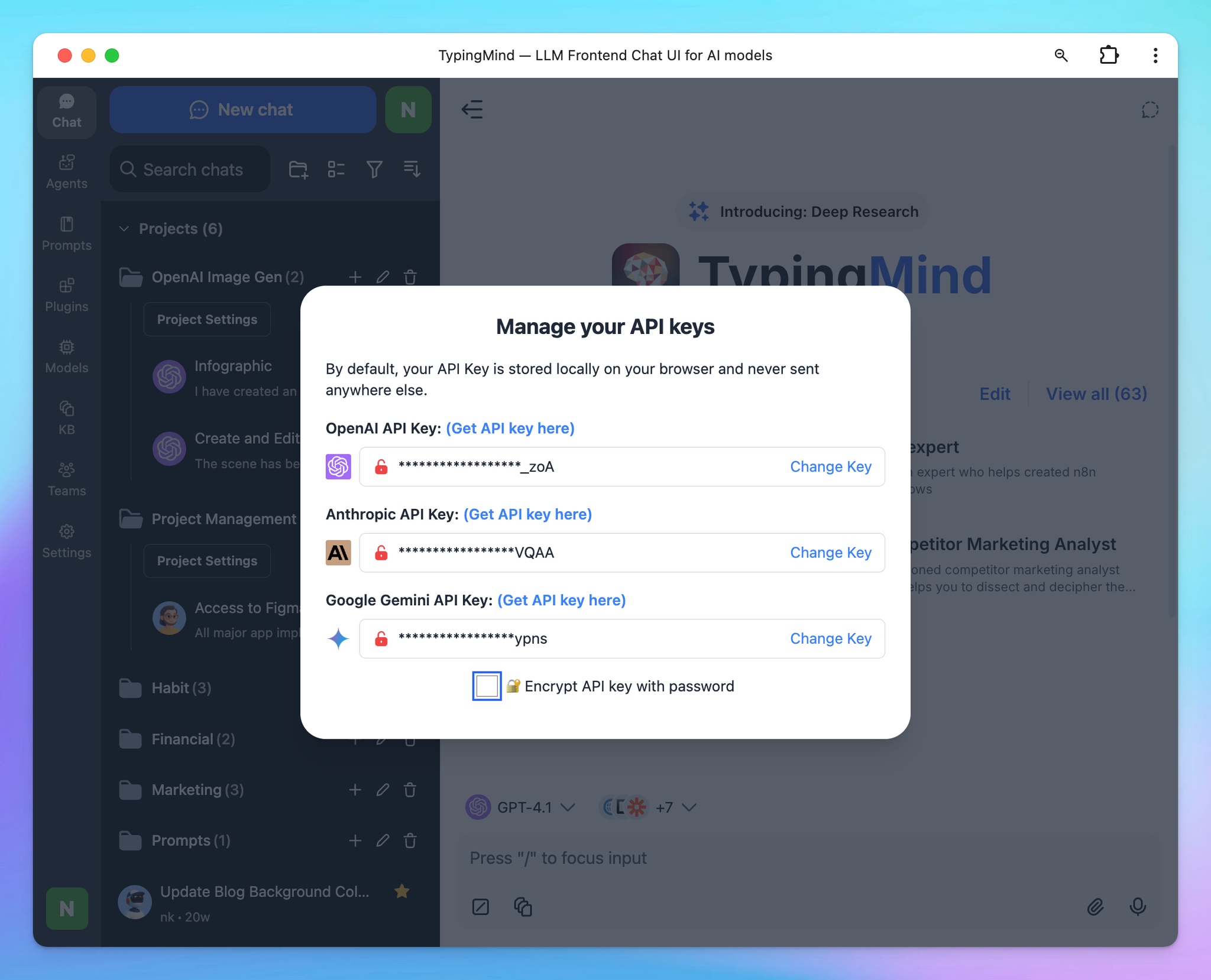 Get started with TypingMind