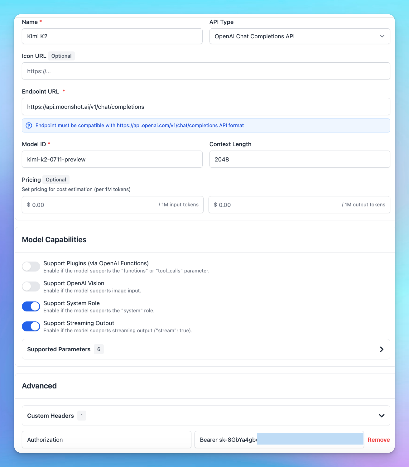 Moonshot AI (Kimi K2)