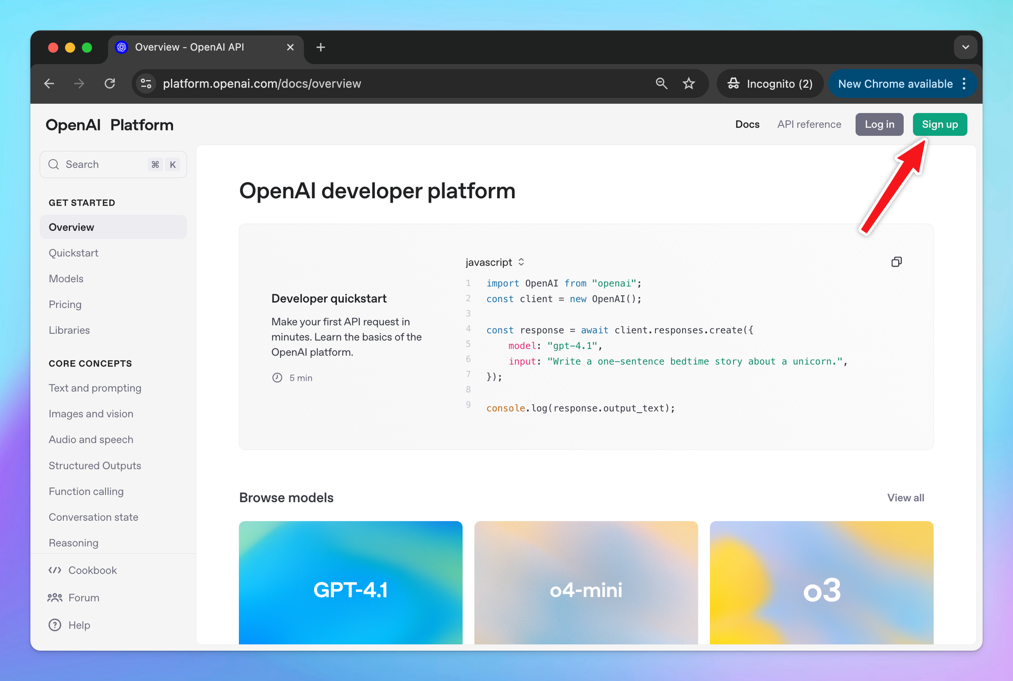 OpenAI API (GPT-4o, GPT-3.5)