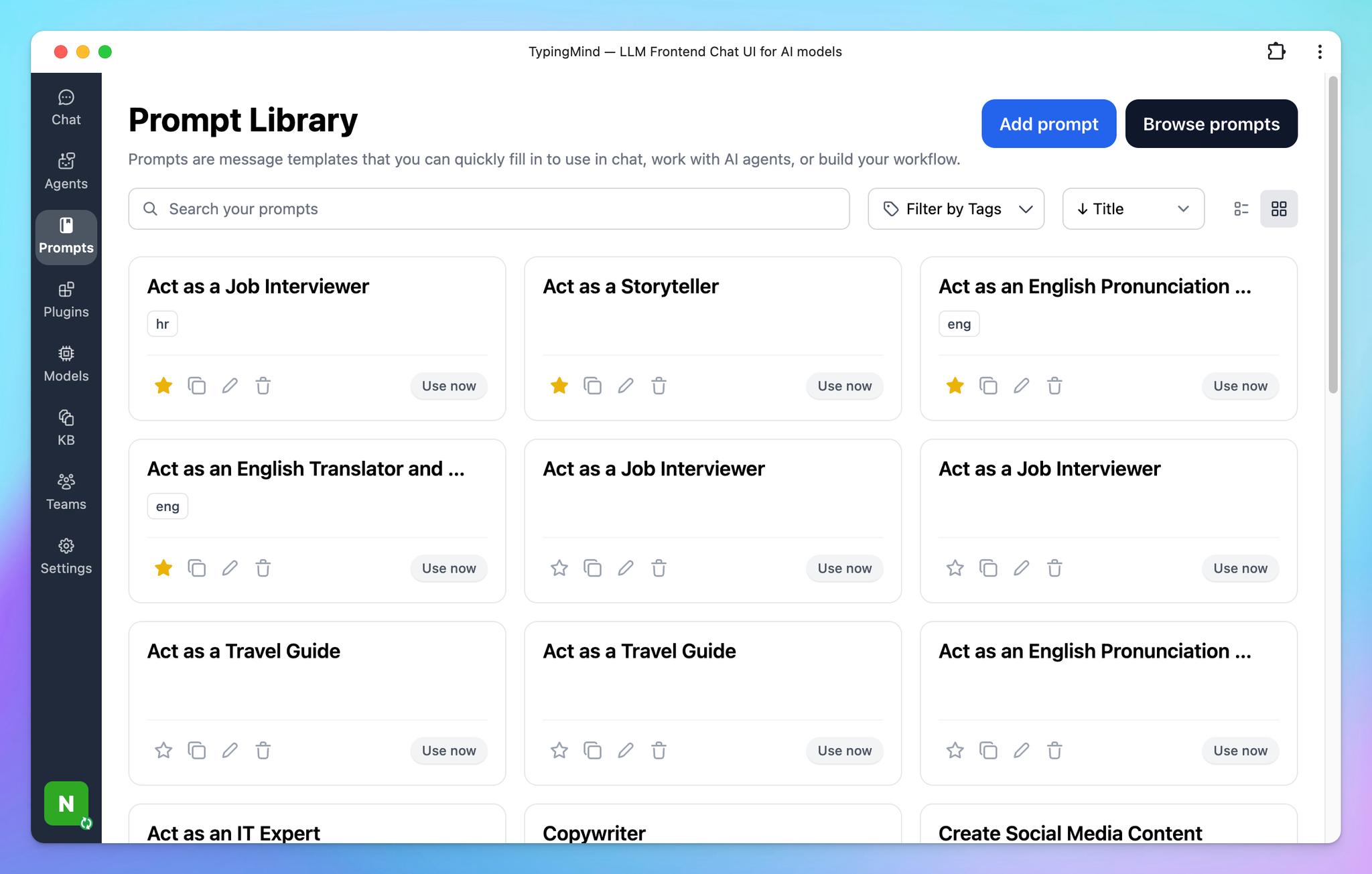 Feature List