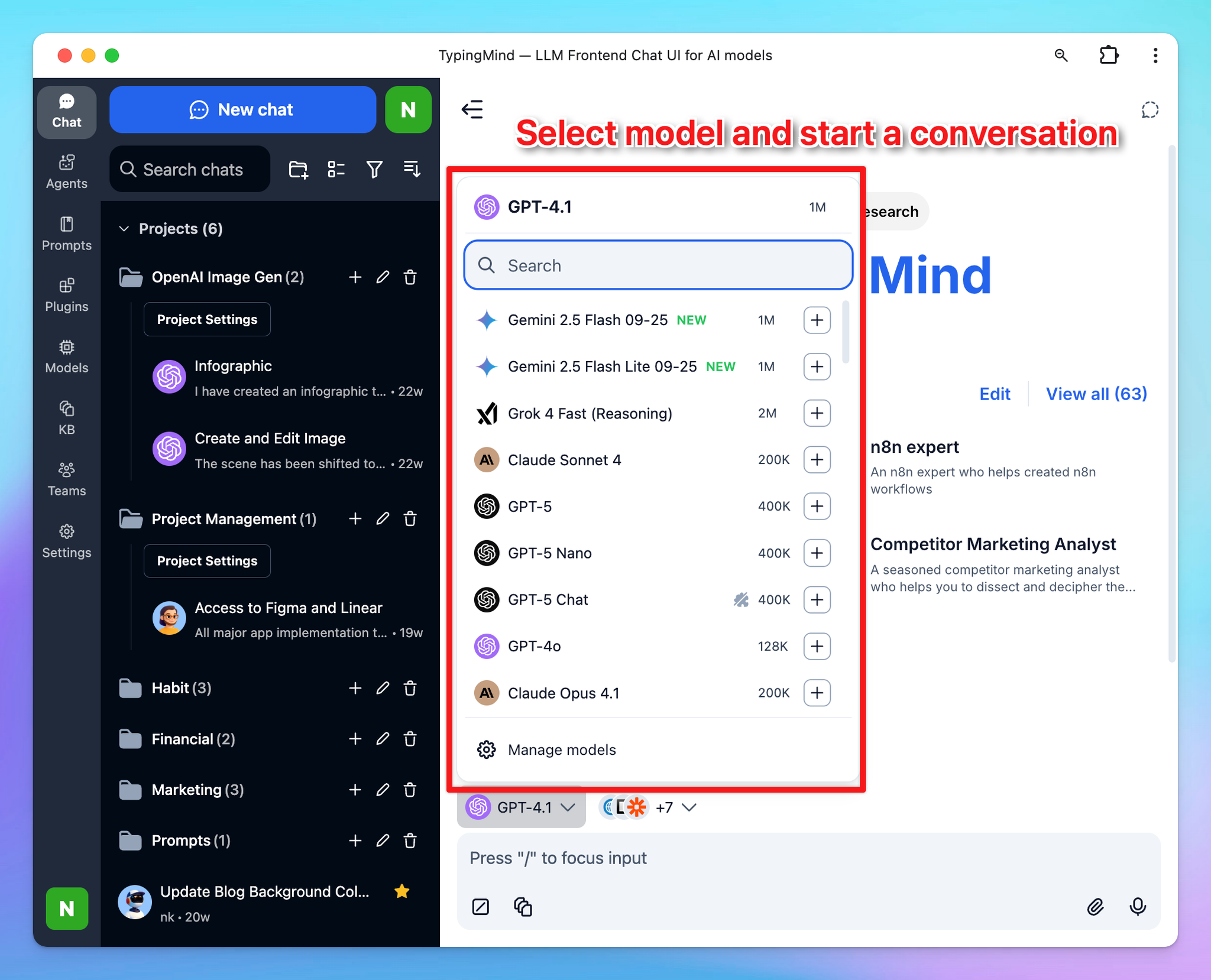 Get started with TypingMind