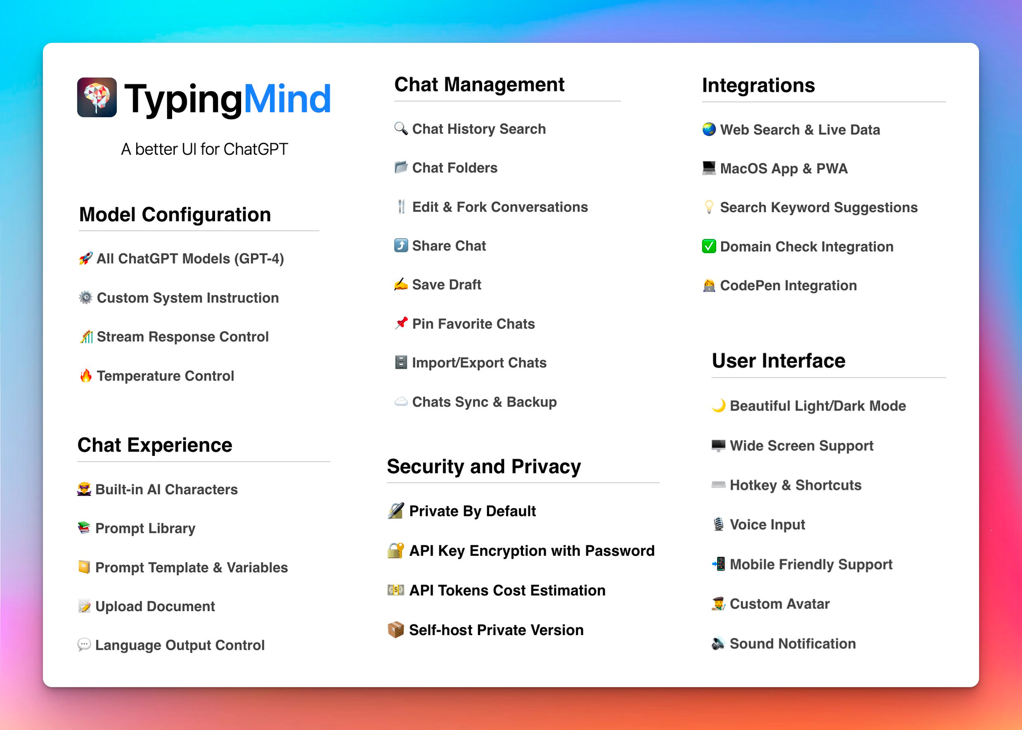 New features, Web Search, Custom Deployment - TypingMind Blog