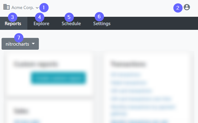 Navigation Bar - Better Reports - Documentation