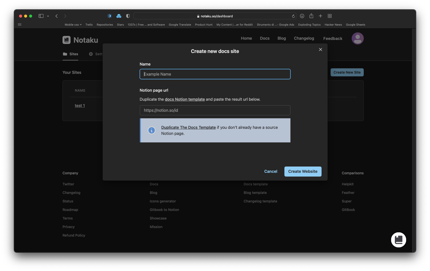 How to build a documentation website from Notion - Notaku Blog