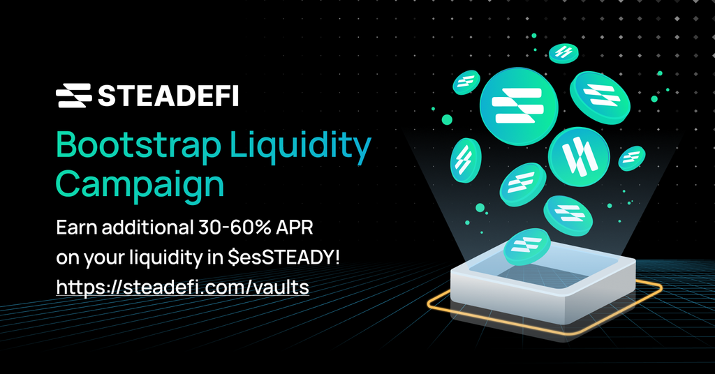 Steadefi Liquidity Bootstrap Launch