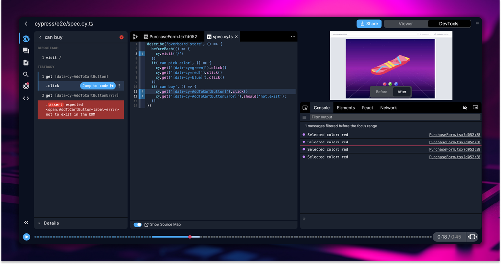 Replay for Test Suites