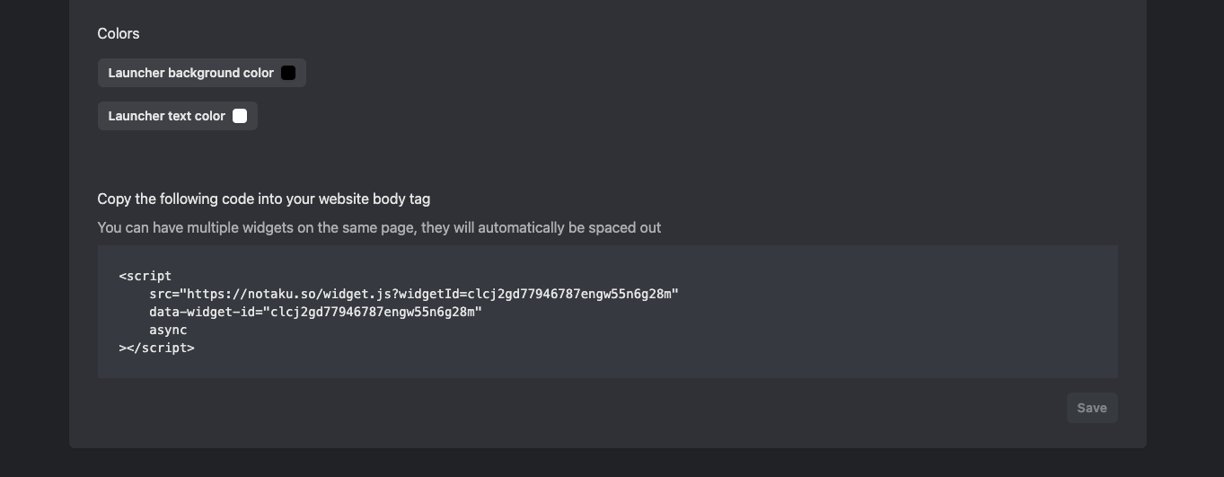 Add Notaku widget to your page - Notaku Docs