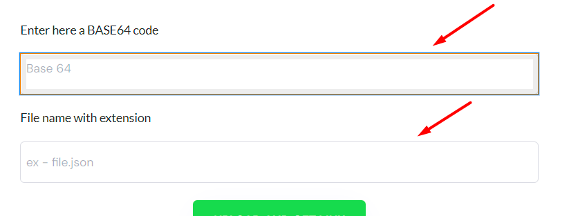Base64 File Uploader & Downloader
