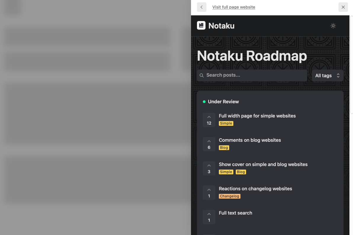How to create a roadmap website with Notion - Notaku Blog