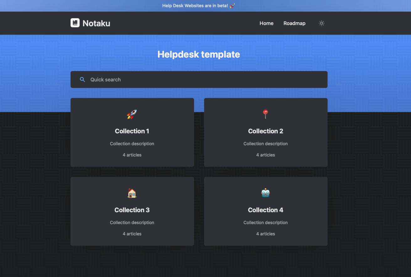 How to create an help center website with Notion - Notaku Blog