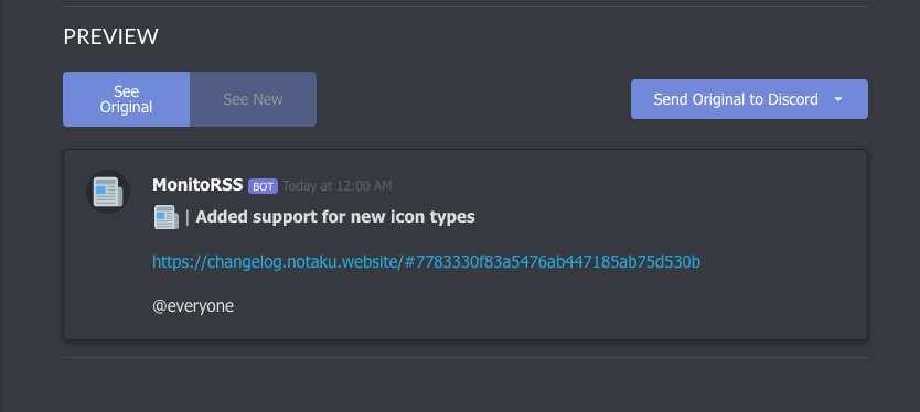 Send discord messages for new changelog entries - Notaku Docs
