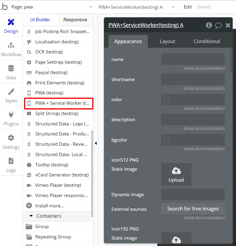 Progressive Webapp (PWA) + Offline
