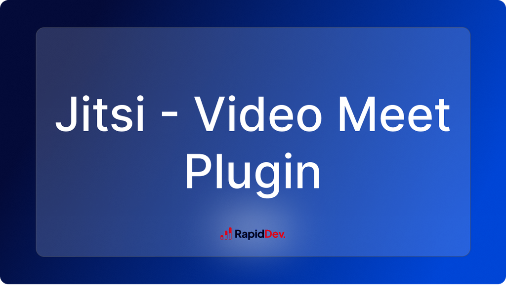 Jitsi - Video Meet Plugin Settings