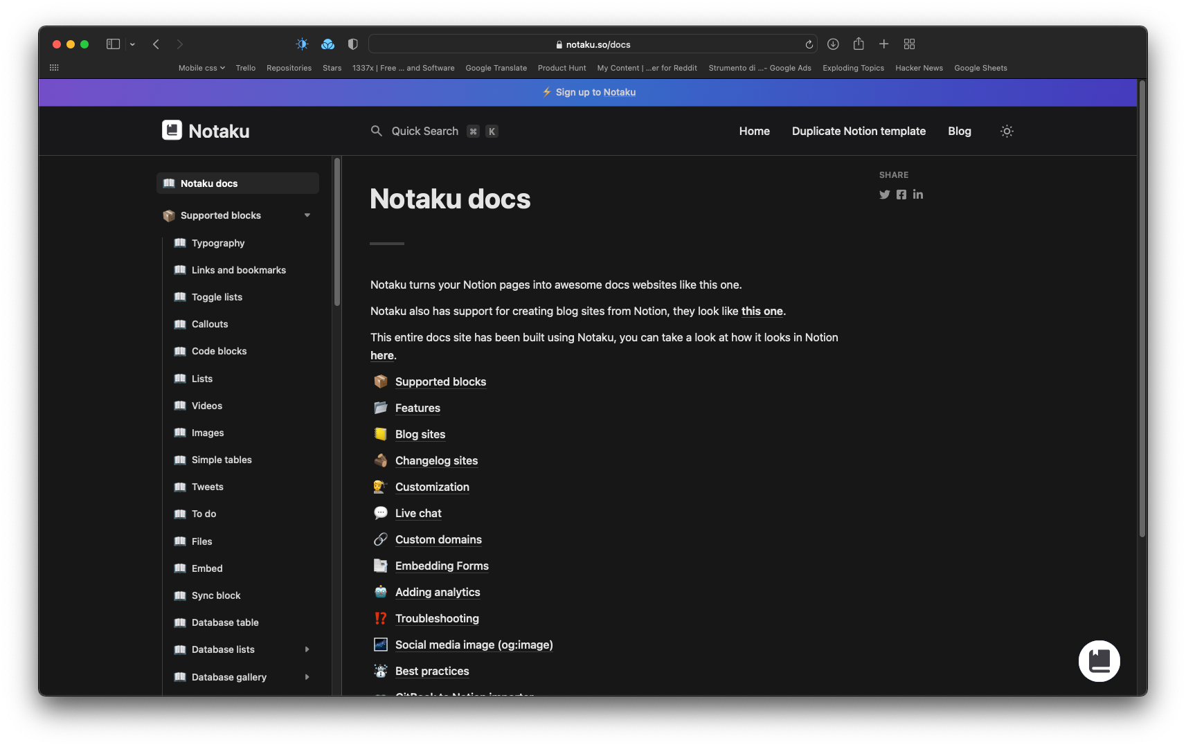 How to build a documentation website from Notion - Notaku Blog