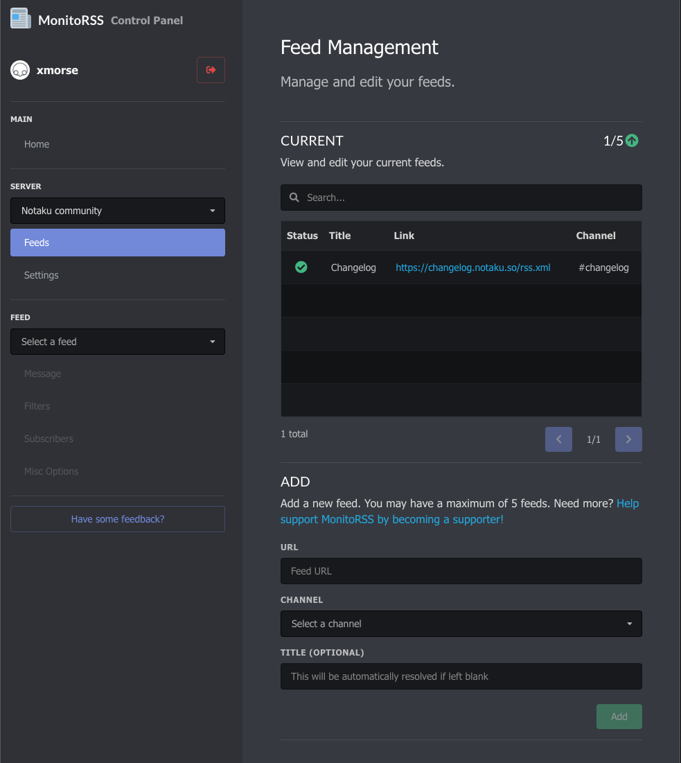 Send discord messages for new changelog entries - Notaku Docs