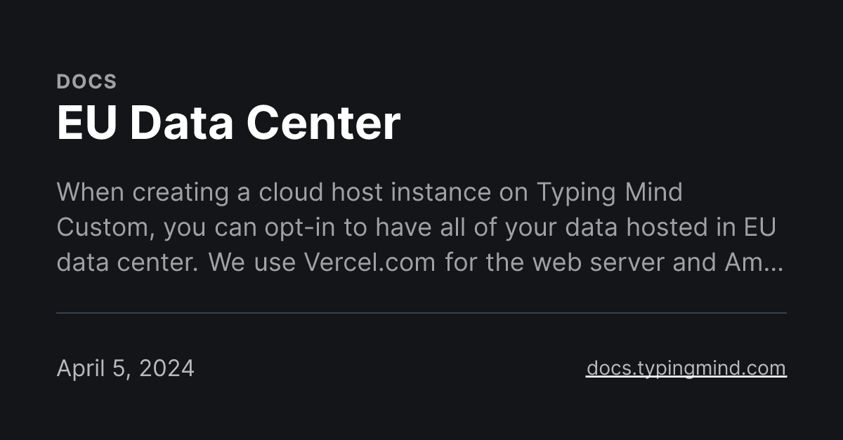 EU Data Center