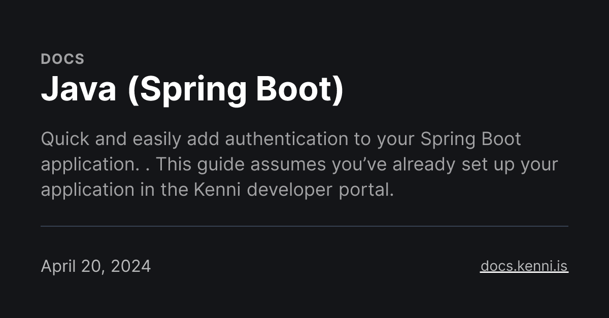 Java (Spring Boot)