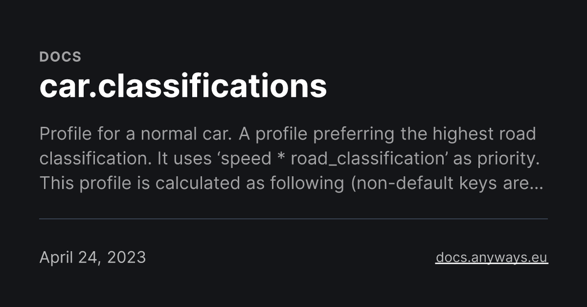 car.classifications