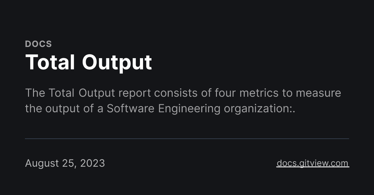 Total Output
