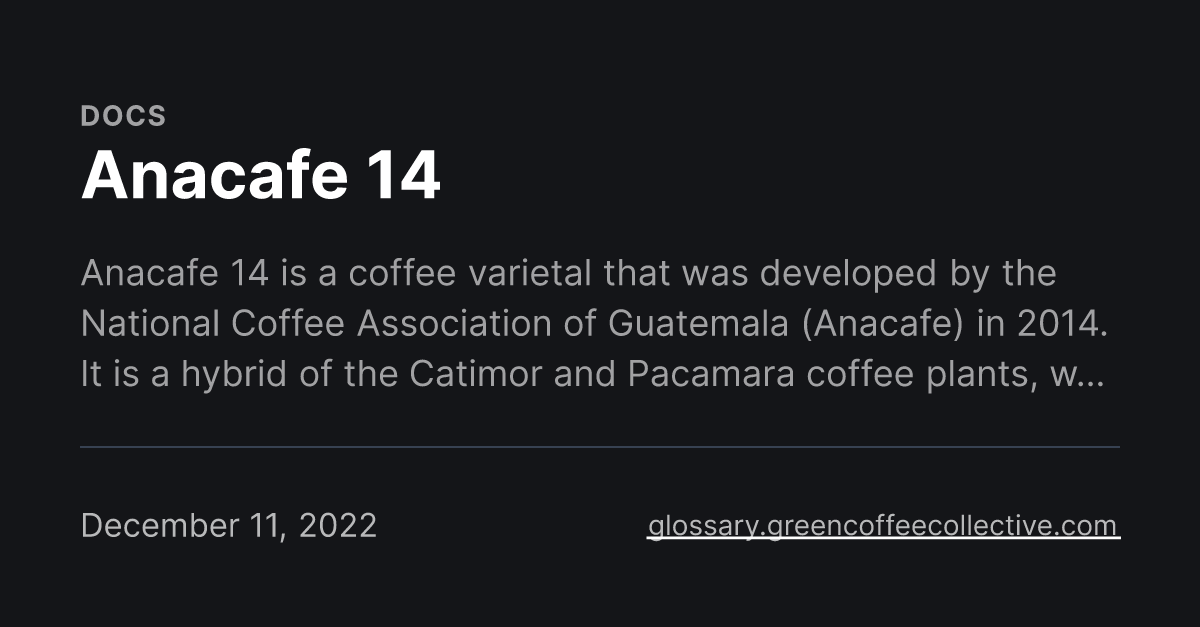 Anacafe 14