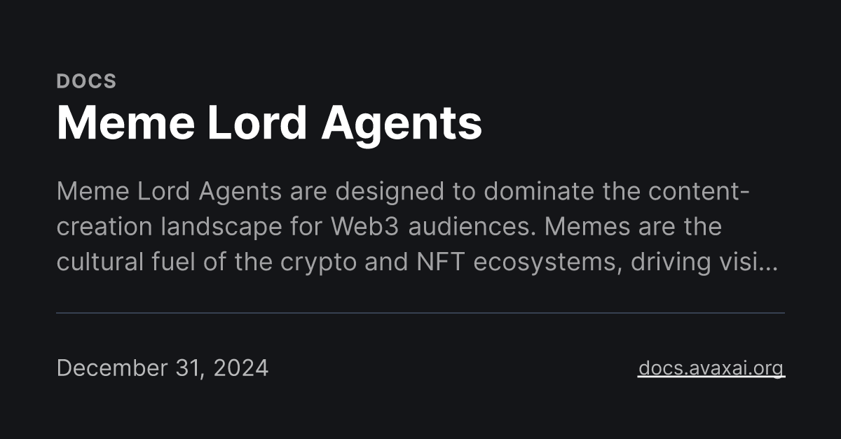 Meme Lord Agents
