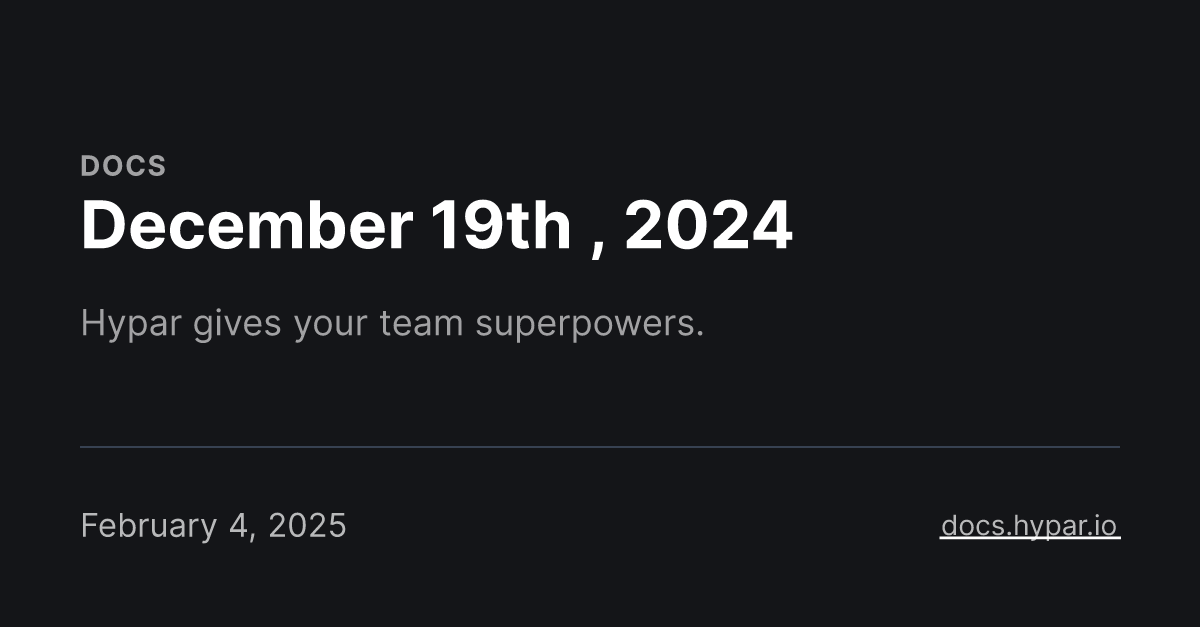 December 19th , 2024