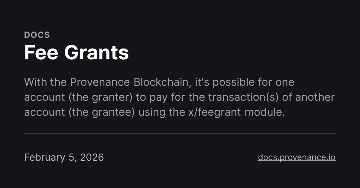 Fee Grants