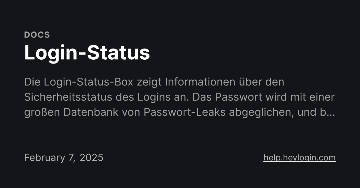 Login-Status