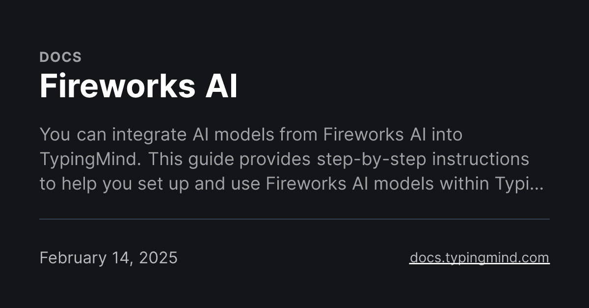 Fireworks AI