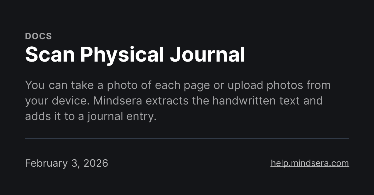 Scan Physical Journal