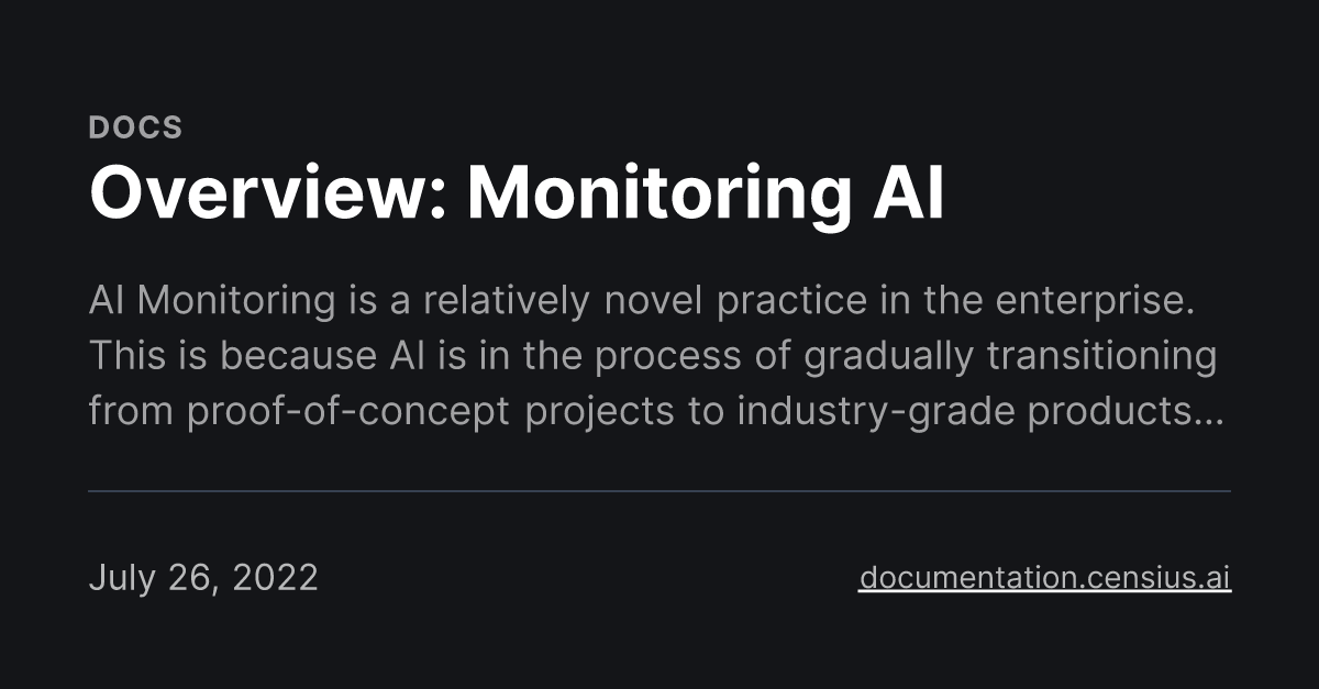 Overview Monitoring Ai