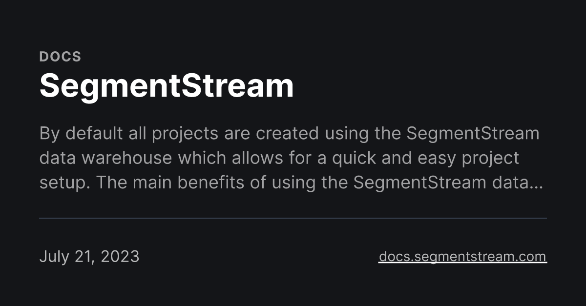 SegmentStream