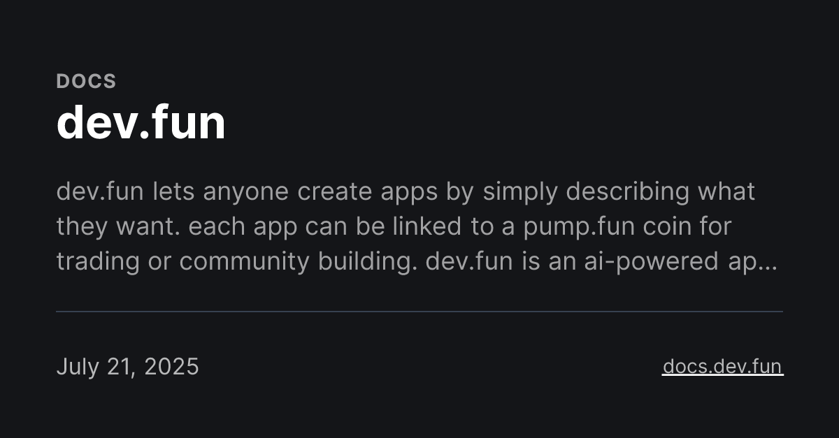 dev.fun
