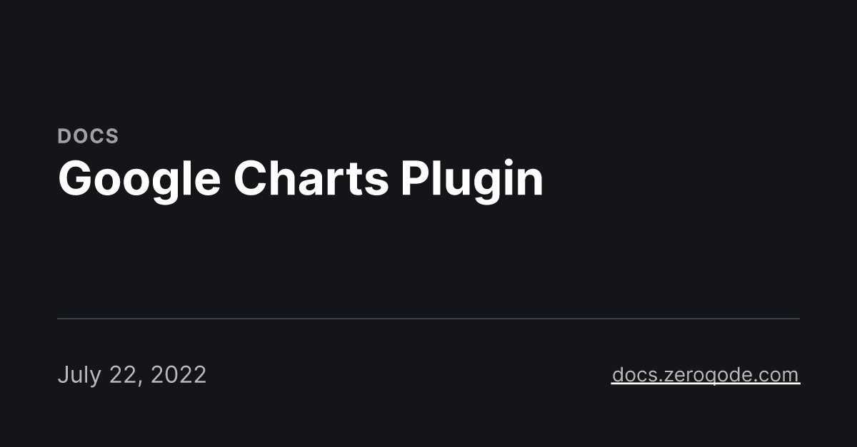 Google Charts Plugin