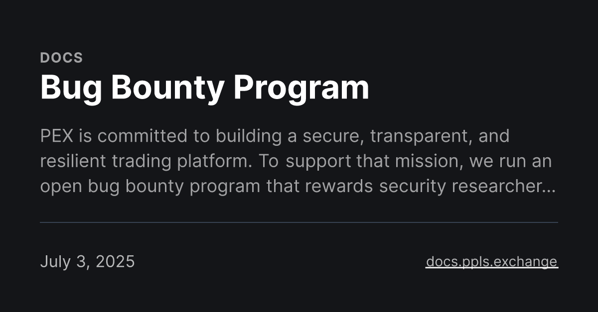 Bug Bounty Program