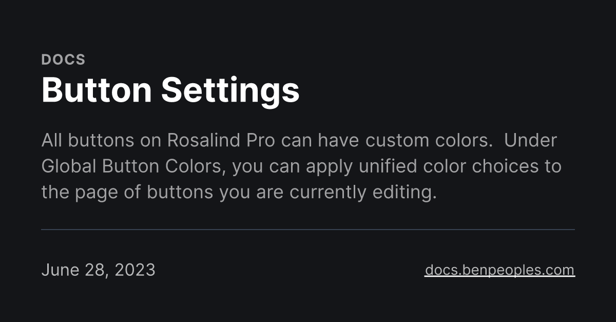 Button Settings