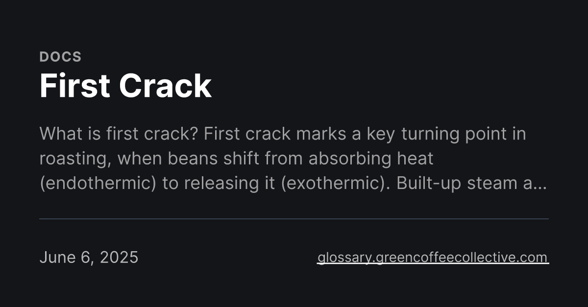 First Crack