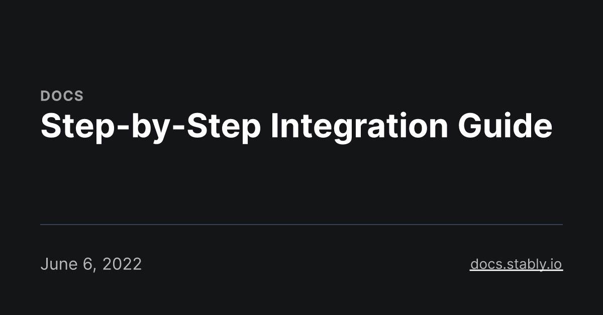 Step-by-Step Integration Guide