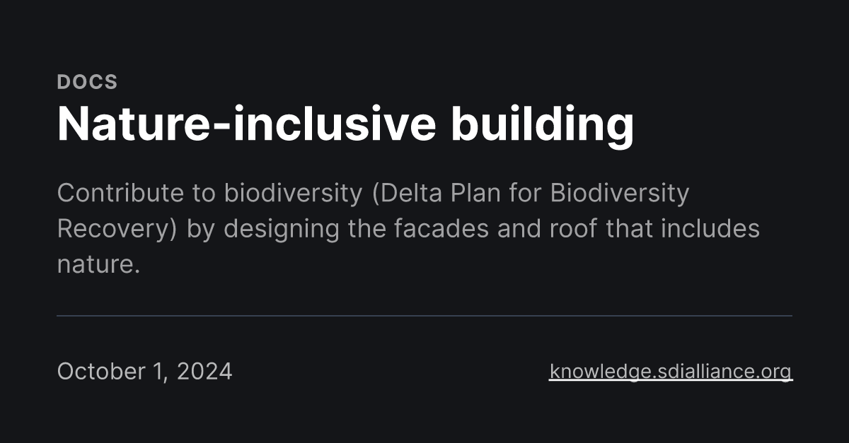 Nature-inclusive building
