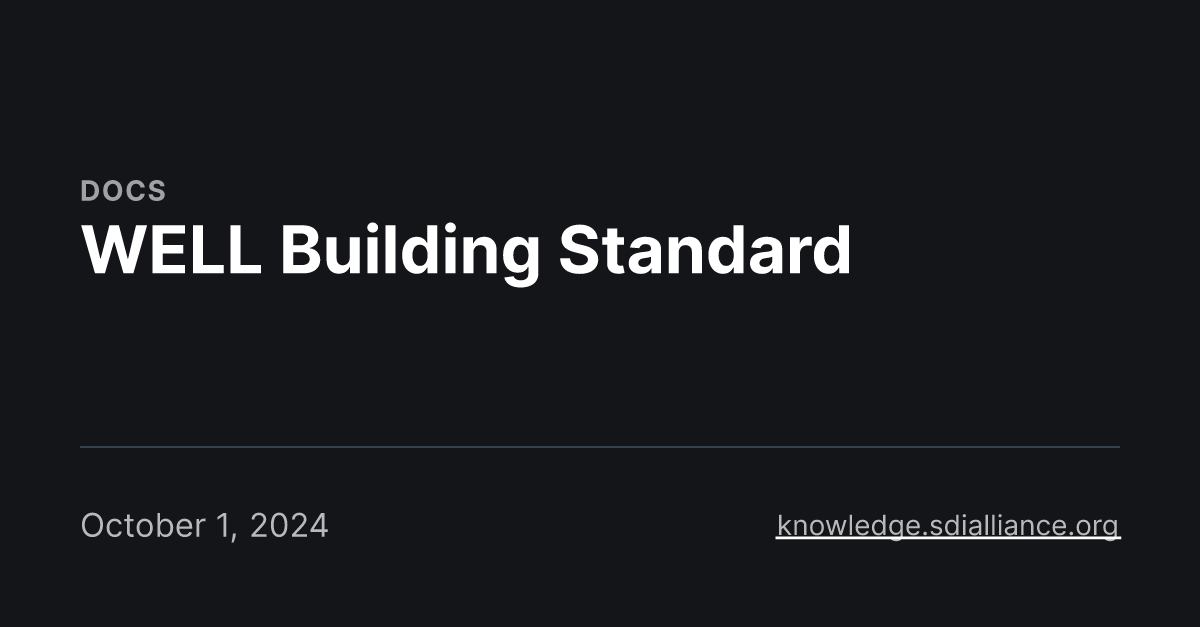 WELL Building Standard