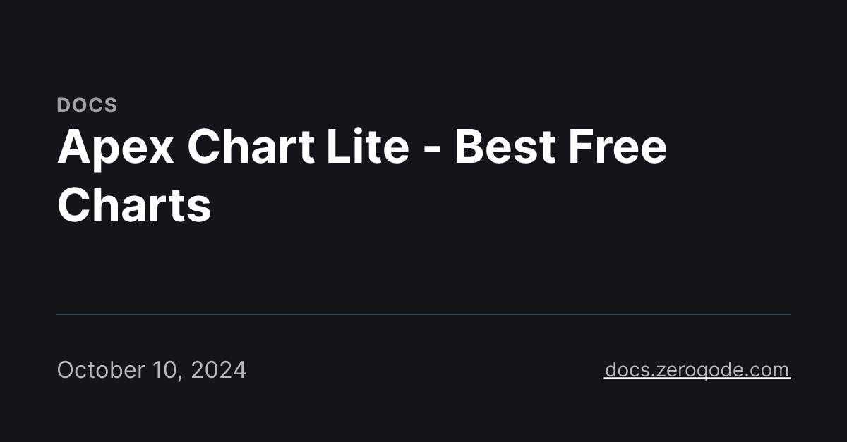 Apex Chart Lite - Best Free Charts