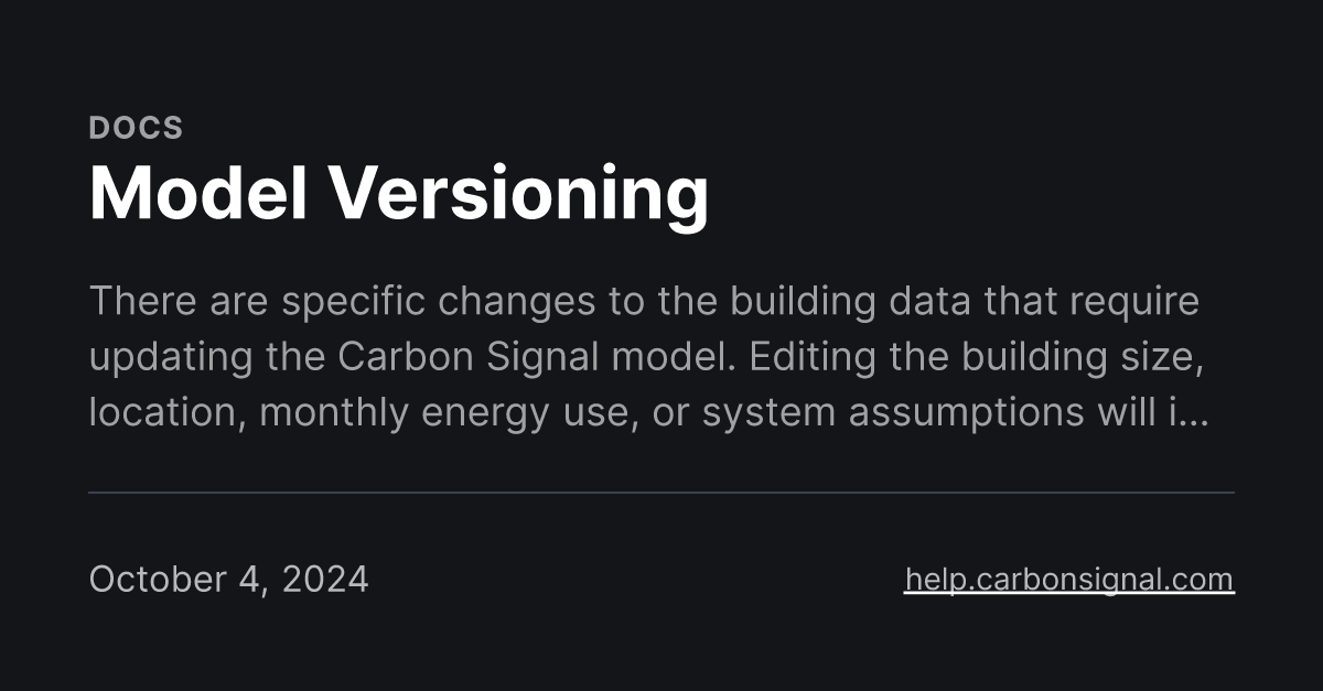 Model Versioning Model Versioning