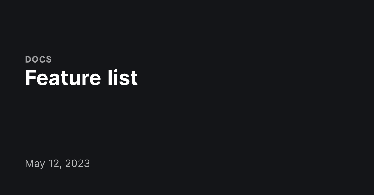 feature-list