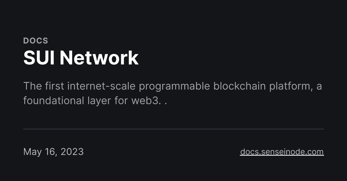 SUI Network