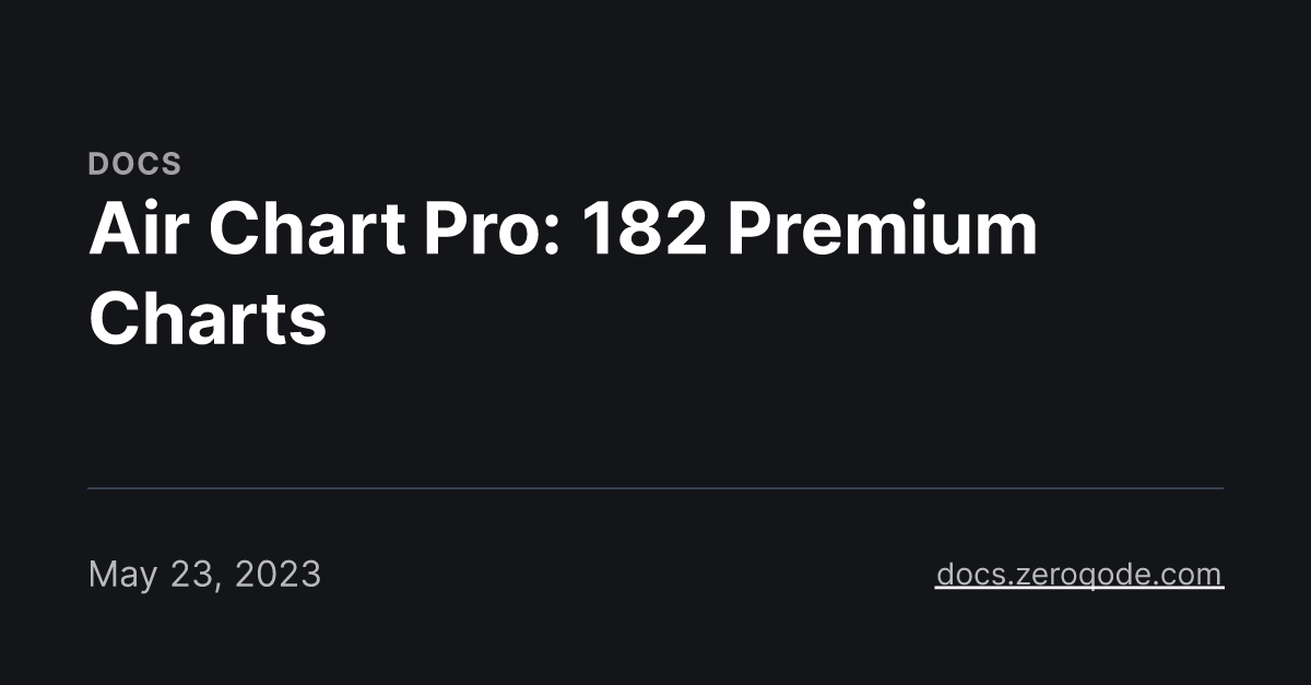 Air Chart Pro: 182 Premium Charts