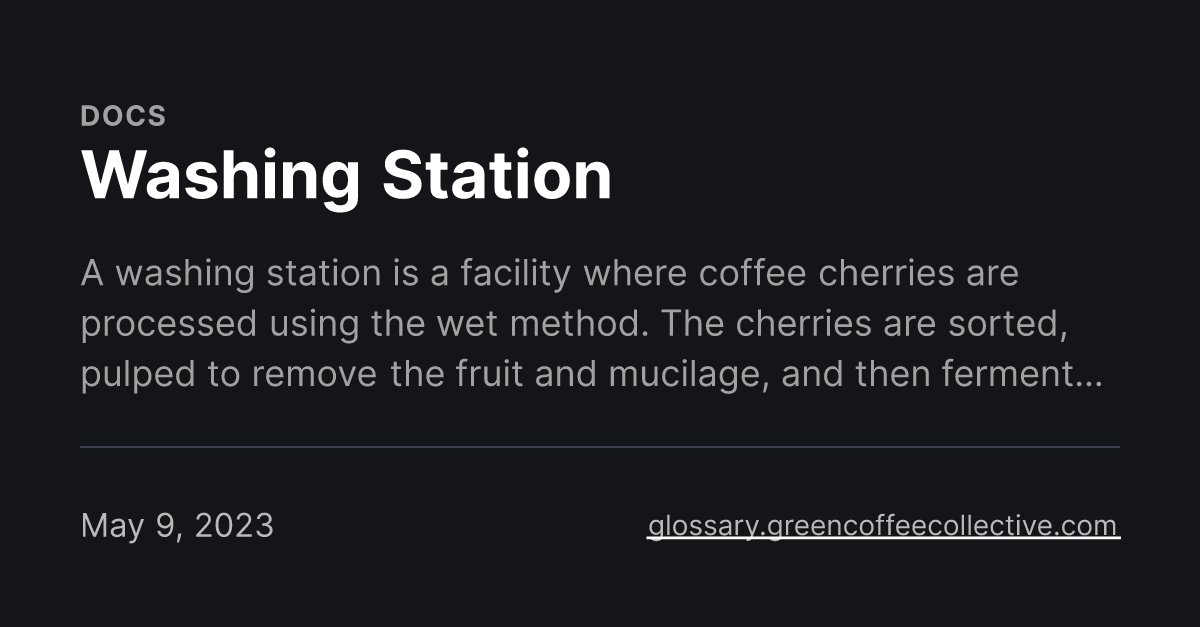 Washing Station