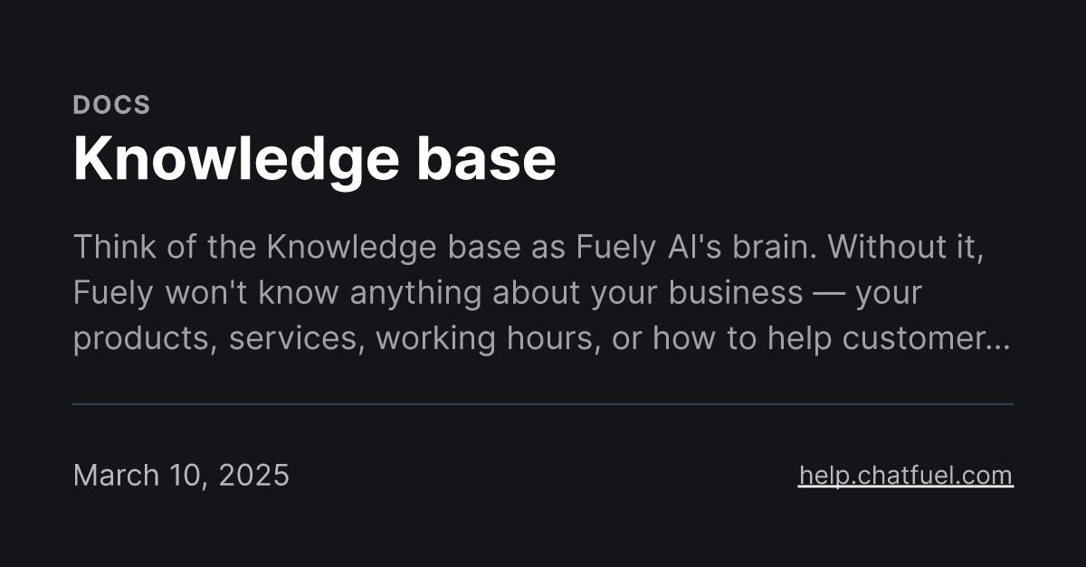 Knowledge base